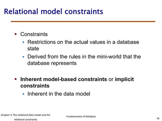 Relational Data Model Introduction | PPTX