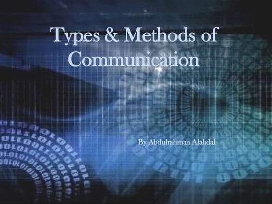 Methods of communication | PPT | Parenting Babies and Toddlers | Parenting