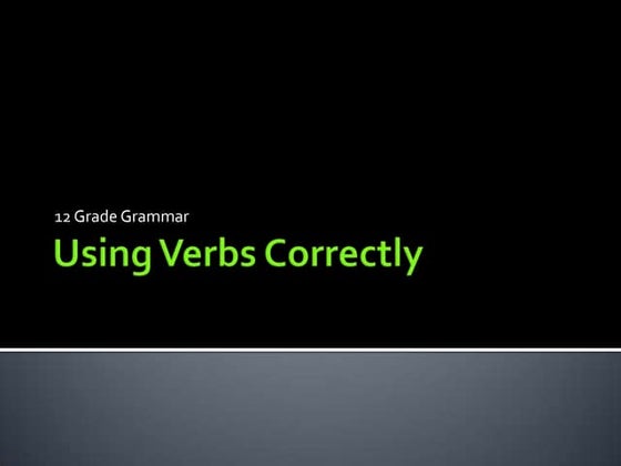 GRAMMAR - The Six Tenses of Verbs - Free english lesson- | DOC