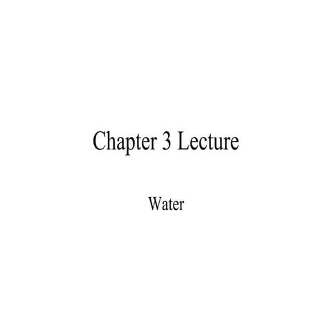 Chapter3 water | PPT