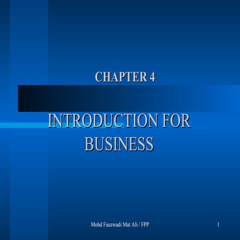 Chapter 4 | PPT