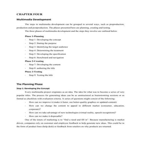 IMD 153 Chapter 4 | DOC | Computing | Technology & Computing