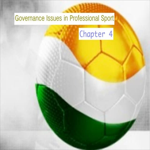 Governance Issues in Professional Sports | PDF
