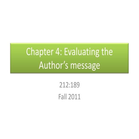 Chapter 4 | PPT