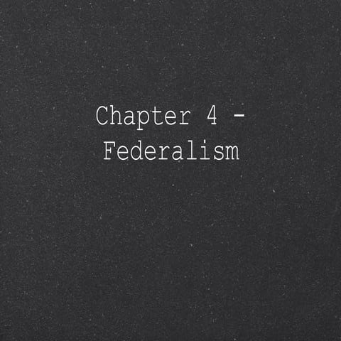 Federalism | PPT