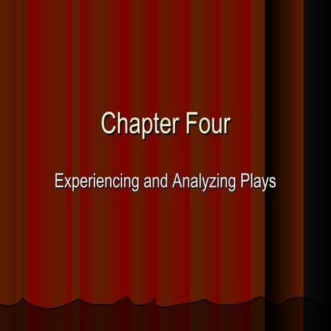 Chapter 4: Experiencing and Analyzing Plays | PPT