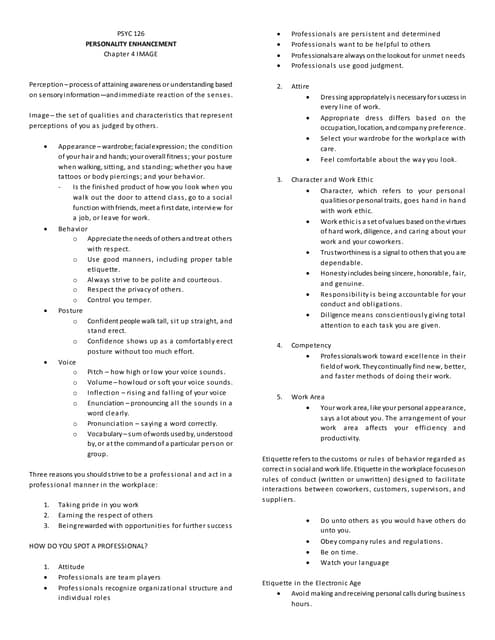 Milady chapter 3 professional image | PPTX