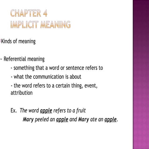 TRANSED Chapter4 Implicit meaning | PPT