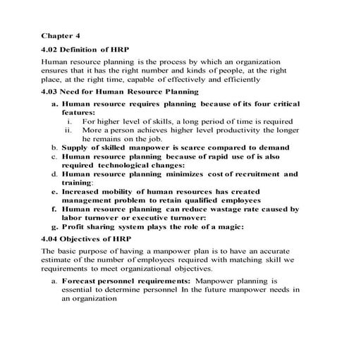 Unit- II Human Resource Planning.pptx for students | PPTX