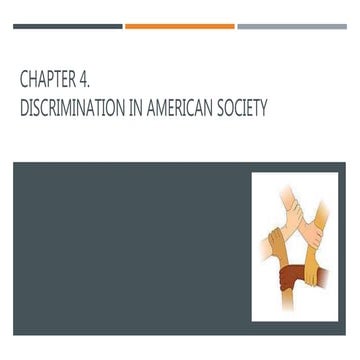 Chapter 4. discrimination in american society | PPT