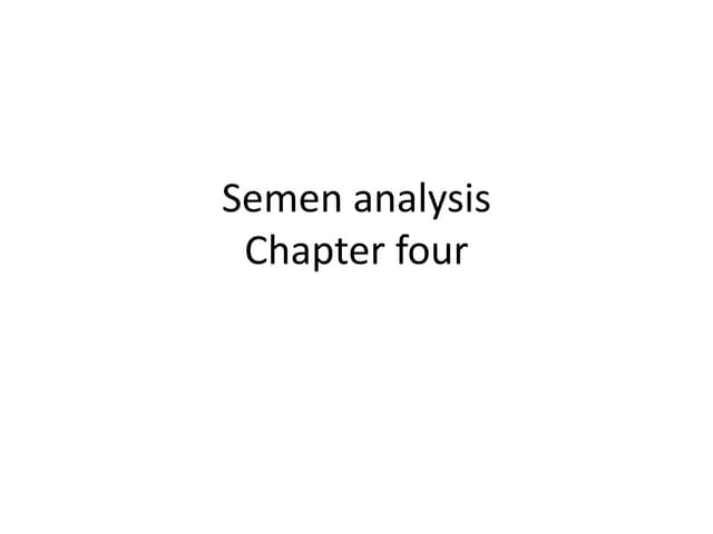 Semen Analysis Powerpoint Pptx