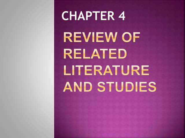 Lesson 11 selecting relevant literature | PPTX