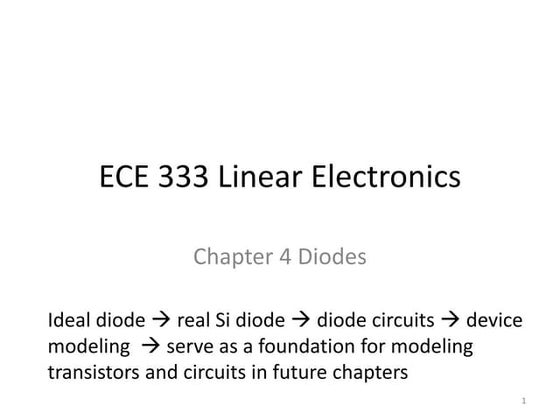 Diode Equivalent Circuits.ppt | Physics | Science