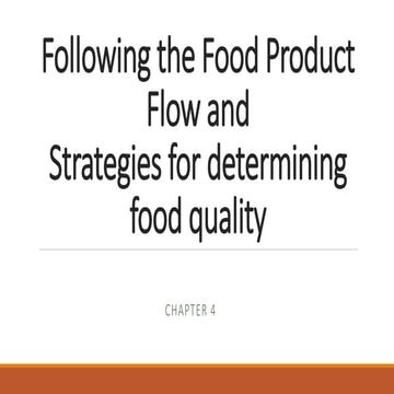 Food Receiving process | PDF