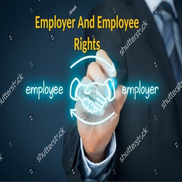 Chapter 4 : Employer and Employee Rights | PPTX