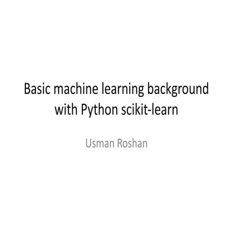 Chapter 4 machine learning algorithms examples | PPTX