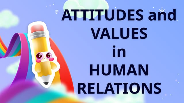 What is Values and Attitudes? | PPT | Careers