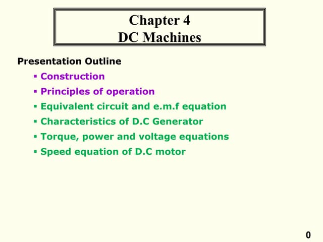 Dc generator characteristics | PPTX