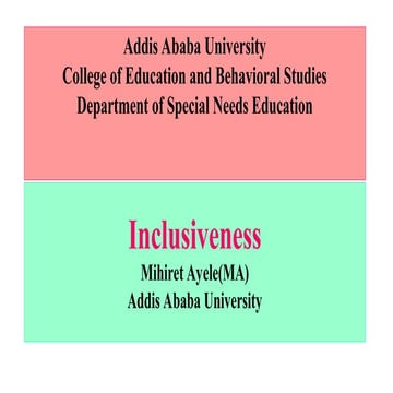 Chapter 4 inclusiveness (1).ppt Inclusiveness freshman course Ethiopia ...