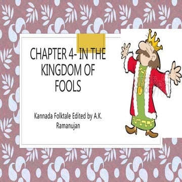 Chapter 4 In the Kingdom of Fools | PPT