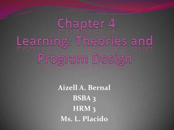 learning theories | PPT