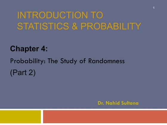 Chapter 1 random variables and probability distributions | PPT Chapter 1 random variables and probability distributions | PPT