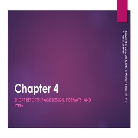 Chapter 4 reports | PPT