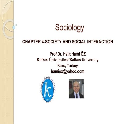 Chapter 4 society and social interaction | PPTX