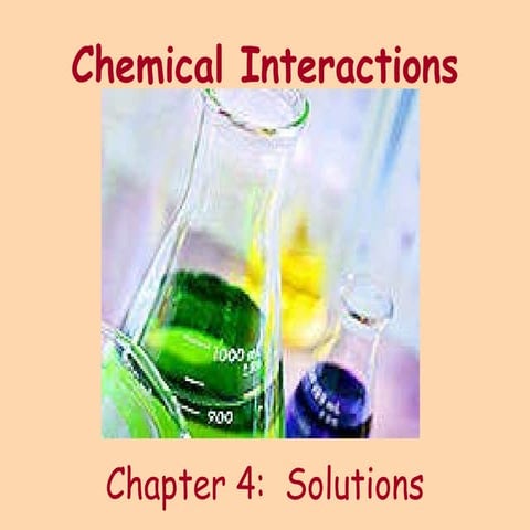 Chapter 4 Solutions | PPT | Chemistry | Science