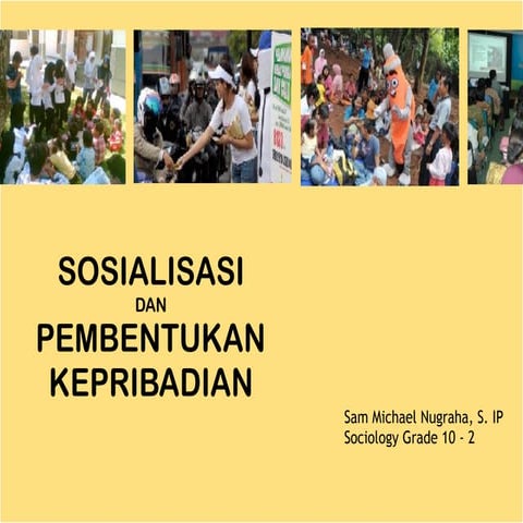 Sosialisasi dan Pembentukan Kepribadian | PDF