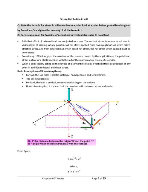 Geotechnical Engineering-II [Lec #9+10: Westergaard Theory] | PPSX ...