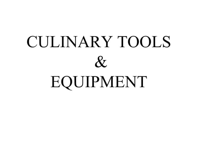 powerpoint in kitchen tools in equipment | PPTX