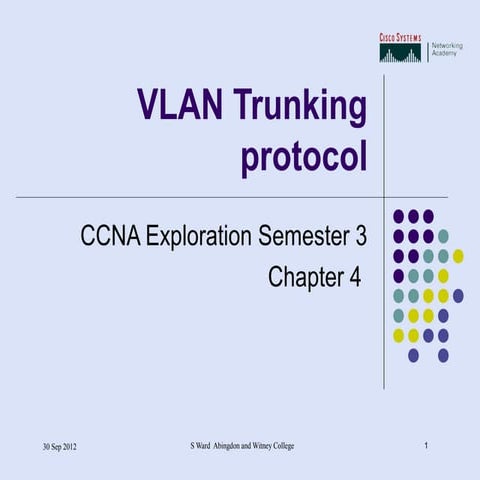 Chapter 4 vtp | PPT | Computer Networking | Computing