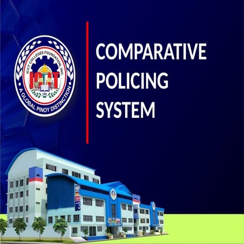 law enforcement agency comparative models policing | PPTX