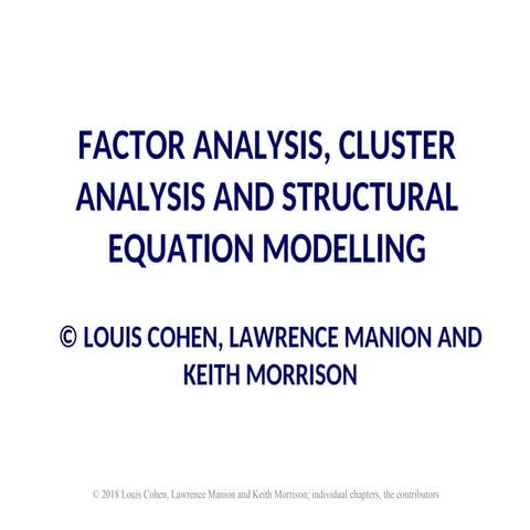 chapter 43 Research Methods Presentation Factor Analysis | PPT