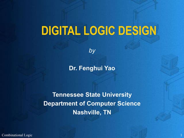 Digital Logic & Design (DLD) presentation | PPT