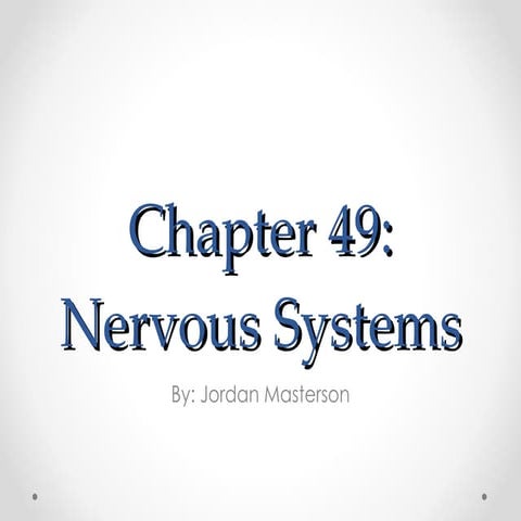 Chapter 49 the nervous system ppt | PPT