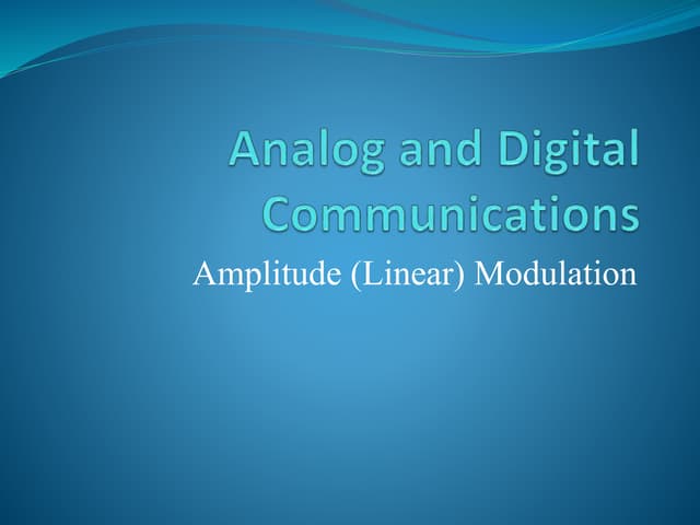 Chapter 4 Amplitude Modulation Part 2 Pptx