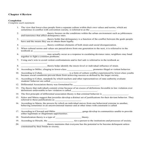 Chapter 4 and 5 review | PDF