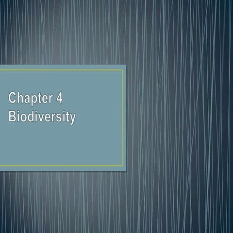 Chapter 4 biodiversity | PPTX