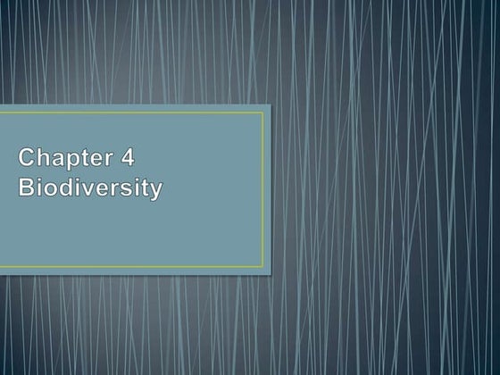 BIODIVERSITY PRESENTATION.pptx | Biological Sciences | Science