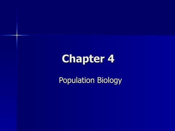 Population dynamics | PPT