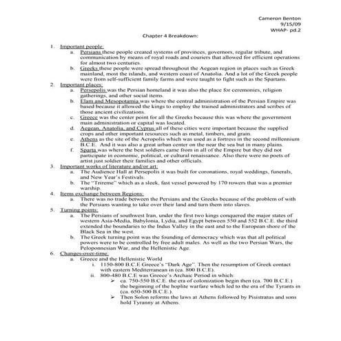 Chapter 10 Breakdowns | DOCX