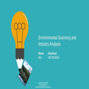 ENVIRONMENTAL SCANNING AND INDUSTRY ANALYSIS | PPTX