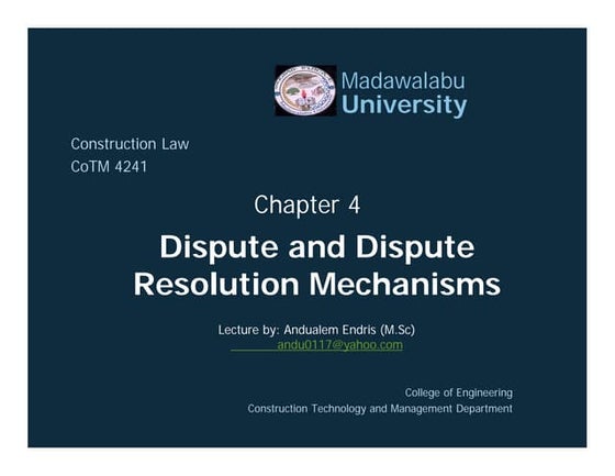 Chapter 6- Contract Management | PPT