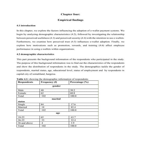 chapter 4 empirical findings by university | PDF