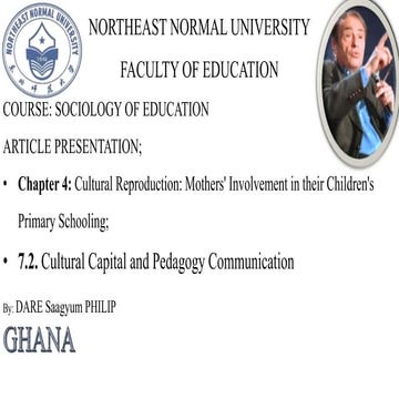 Chapter 4 cultural reproduction mothers' involvement in their children ...