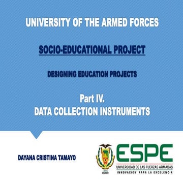 Chapter IV. DATA COLLECTION INSTRUMENTS | PPTX