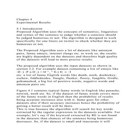 Chapter 4 Experimental Results4.1 Introduction Proposed Al.docx