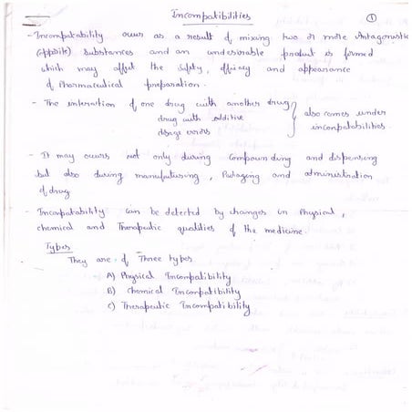 pharmaceutical incompatibilities, overcoming methods | PDF